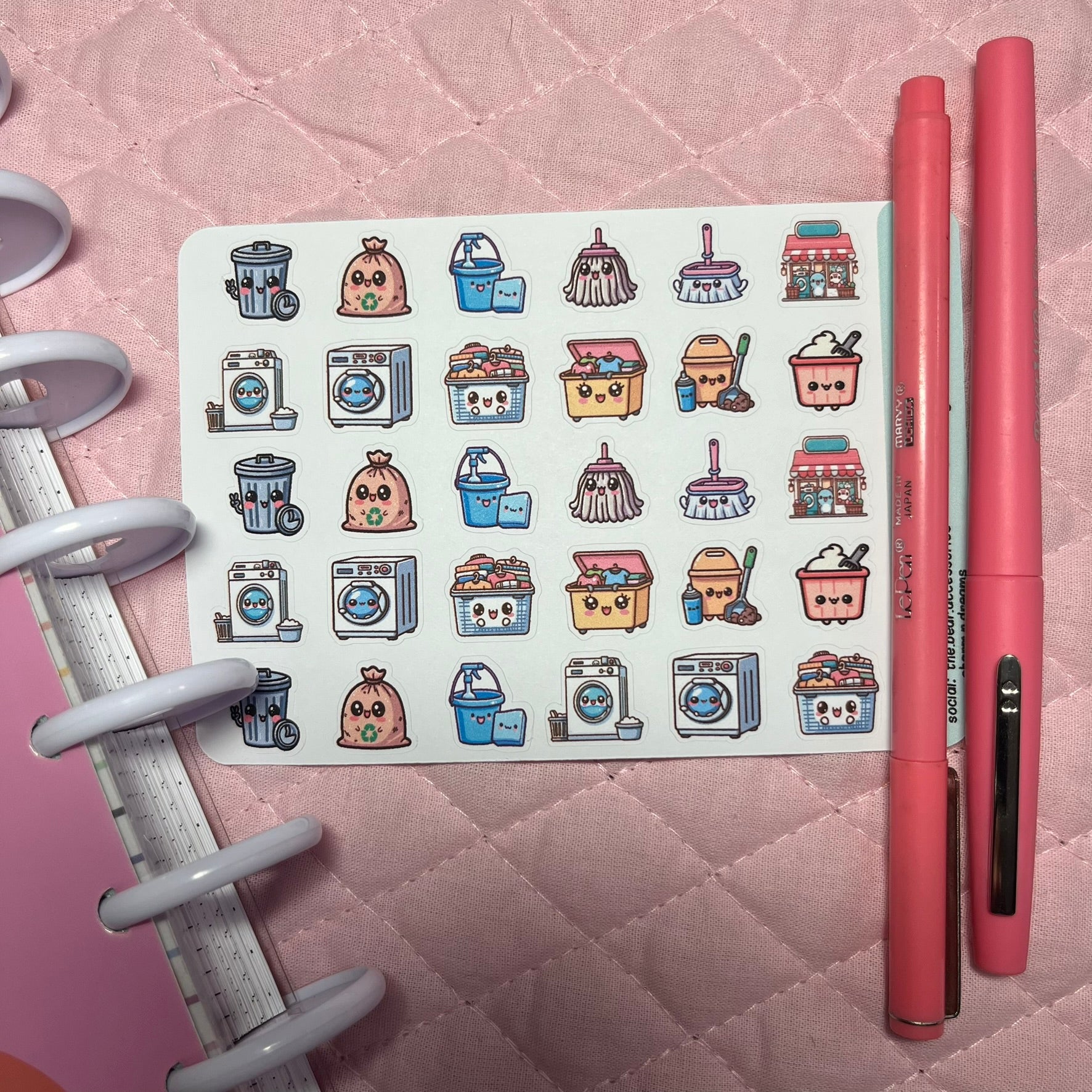 Cleaning Sampler Icon Planner Stickers – Charm'n Dreams