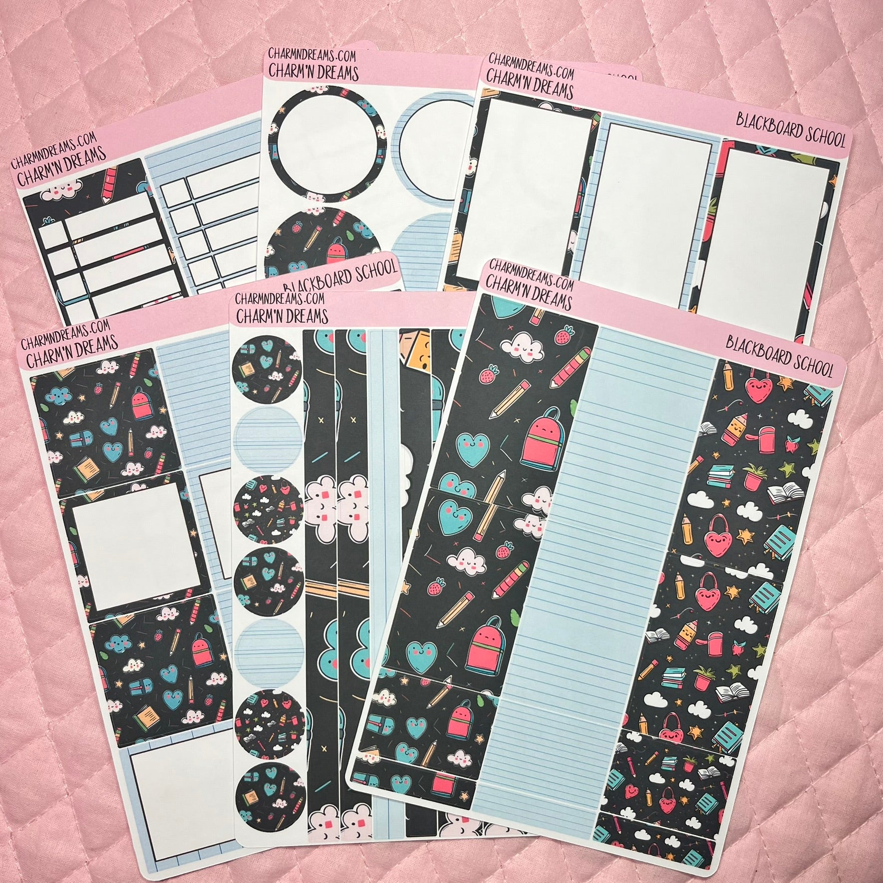 Blackboard School Planner Sticker Kit – Charm'n Dreams