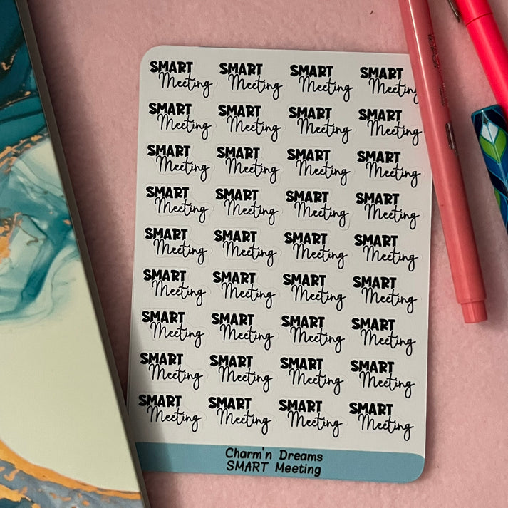 SMART Meeting Functional Planner Stickers – Charm'n Dreams